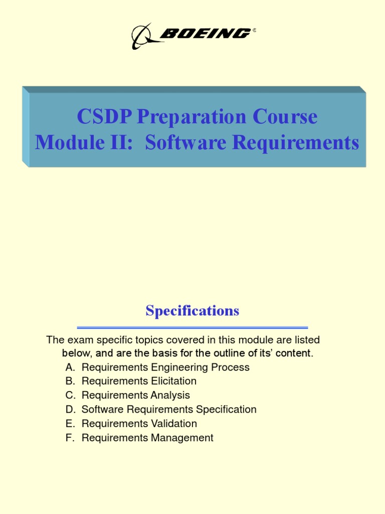 Module II - Requirements | PDF | Specification (Technical Standard) | Reliability Engineering