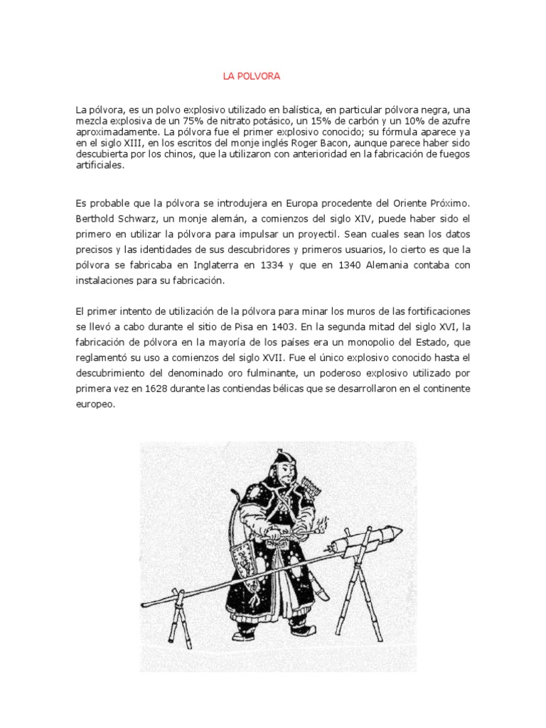 La Polvora | PDF | Pólvora | Brújula