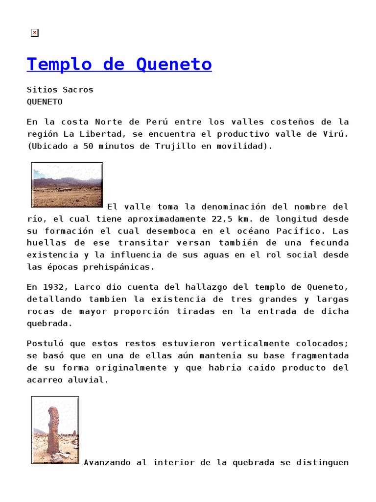 El Templo de Queneto, Daniel Castillo Benites | PDF | Cultura (general)