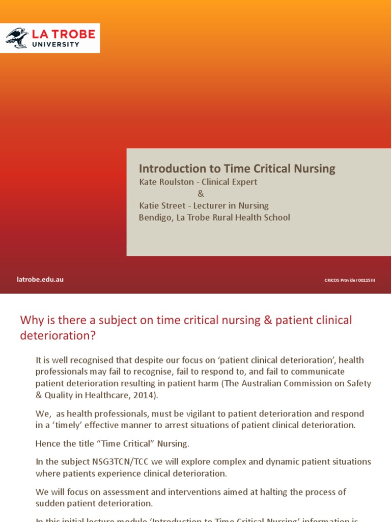 Recognition Response To Clinical Deterioration | PDF | Emergency ...