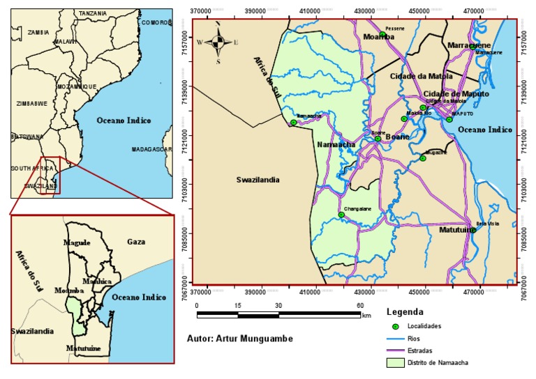 Mapa del Distrito de Namaacha | PDF