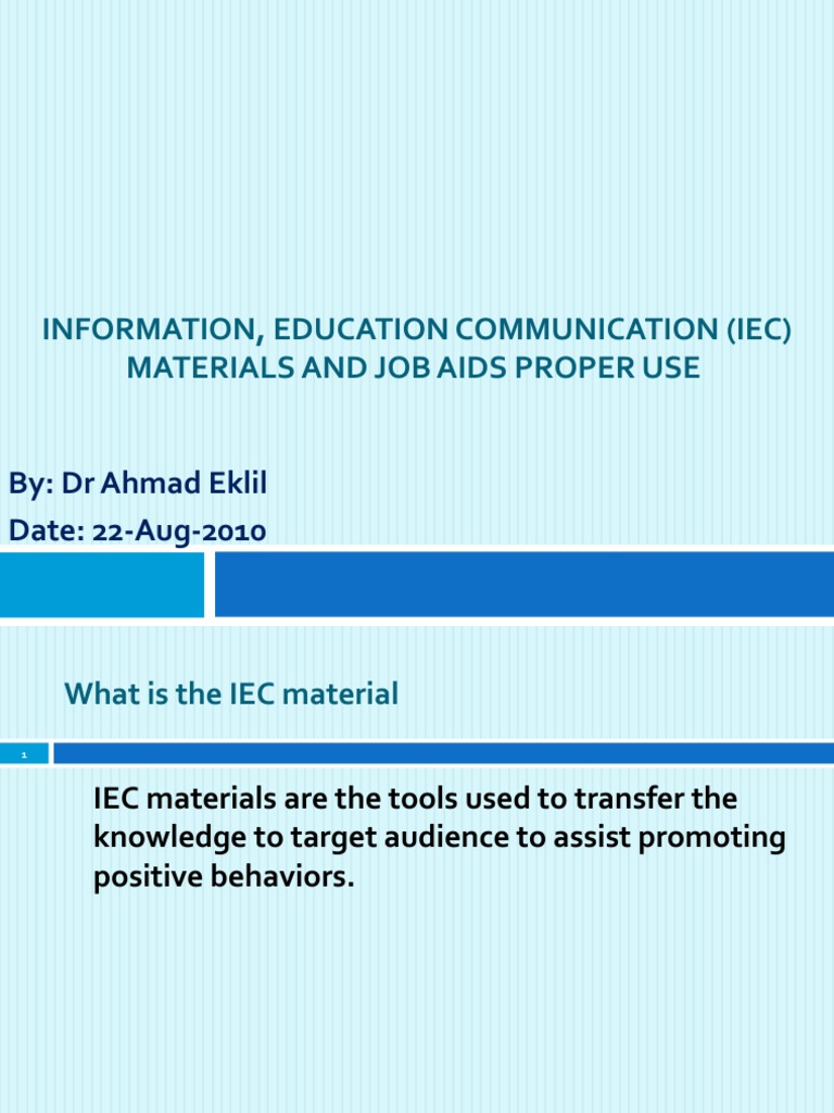 IEC Materials: Types and Usage Guide | PDF | Nature | Communication