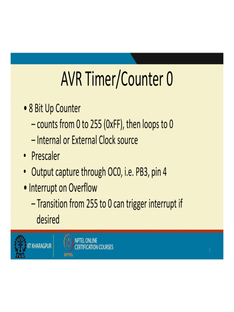AVR Timer/Counter Operation and Interrupts | PDF | Analog To Digital Converter | Electronic Design