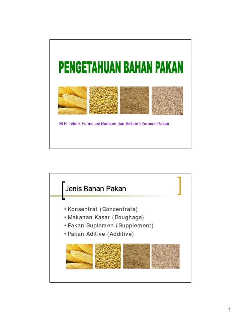 02 Bahan Pakan PDF | PDF