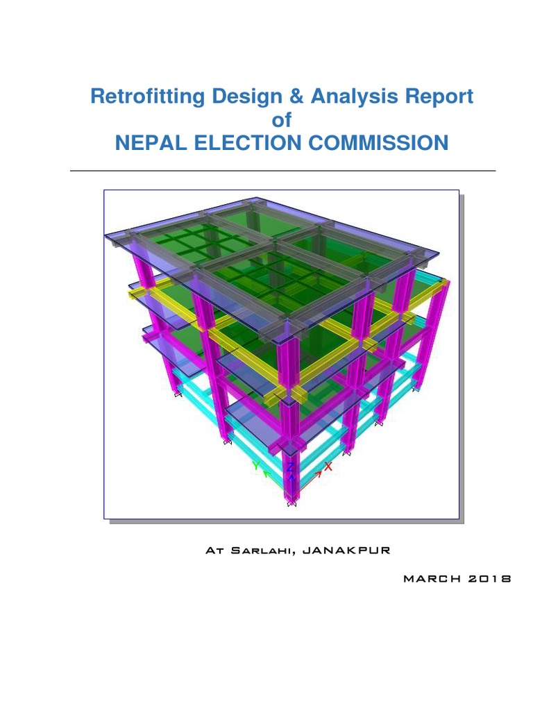 Retrofitting Design & Analysis Report | PDF | Strength Of Materials ...