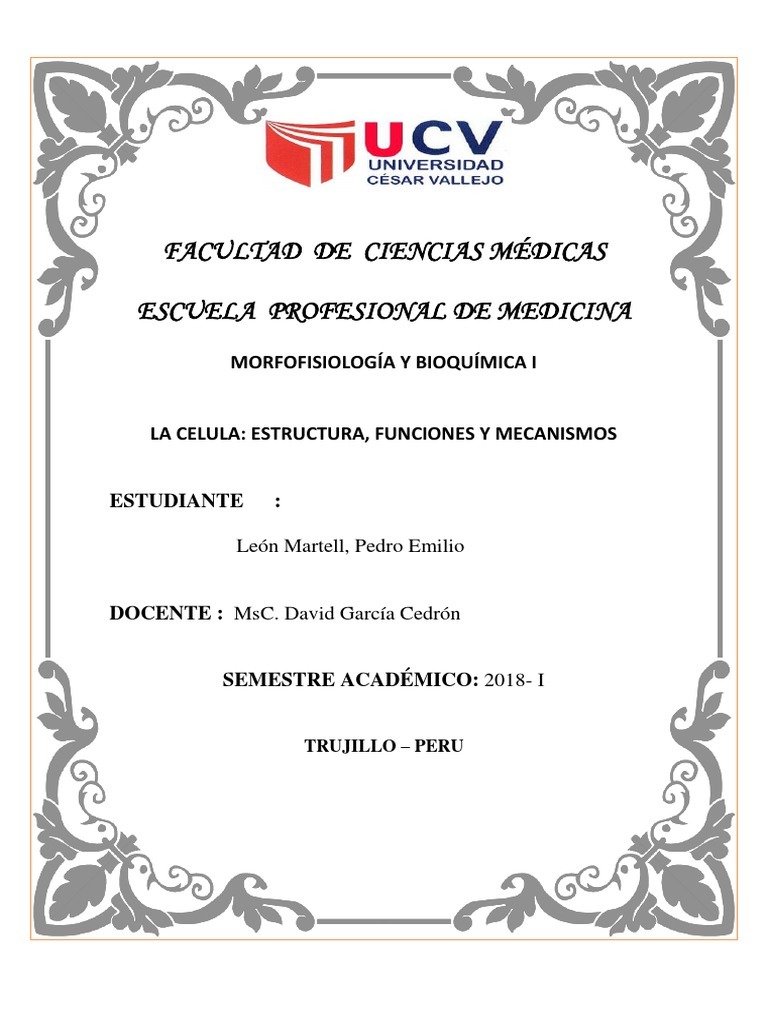 Caratula Ucv 2018-MORFOLOGIA | PDF