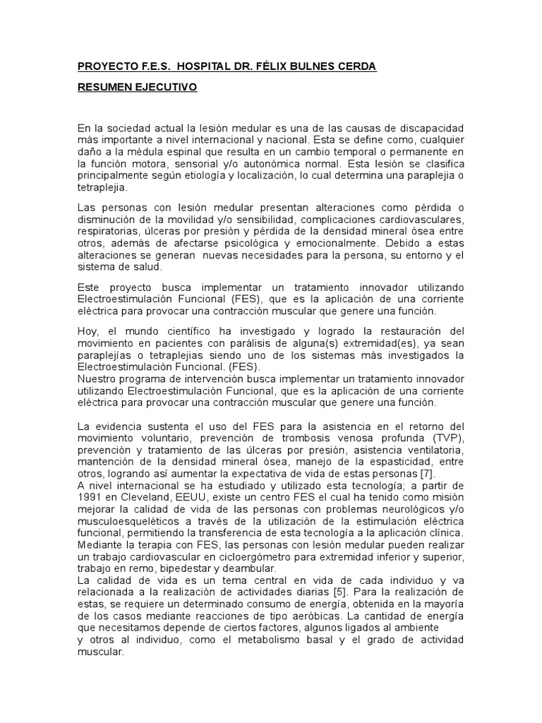 Electroestimulación Funcional (FES), Chile. | PDF | Ejercicio físico | Músculo