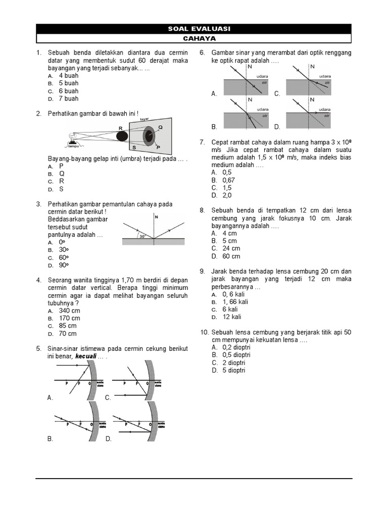 Soal Optik | PDF