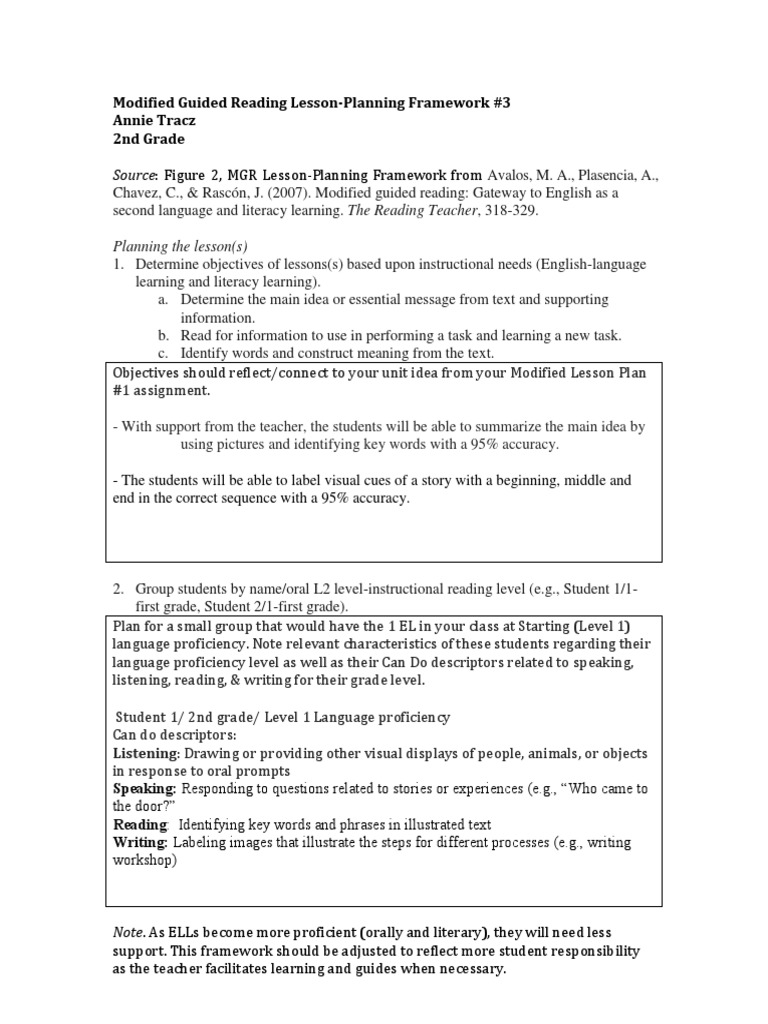 MGR Framework For ml3 | PDF | Word | Reading (Process)
