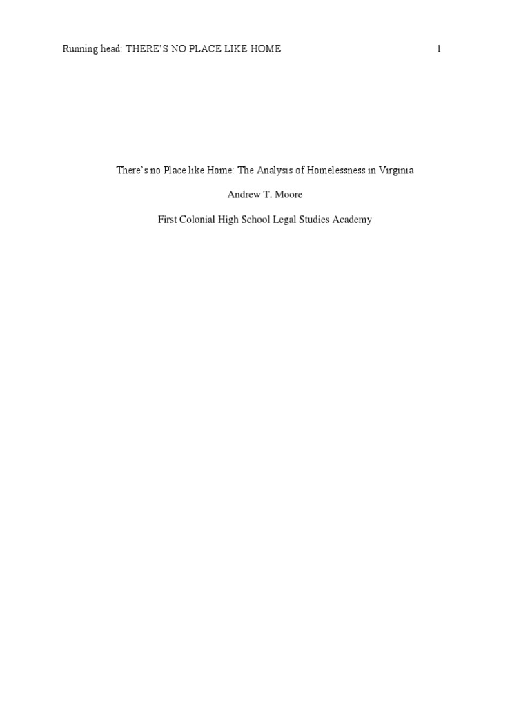 Senior Project Paper | Download Free PDF | Homelessness | Substance Abuse