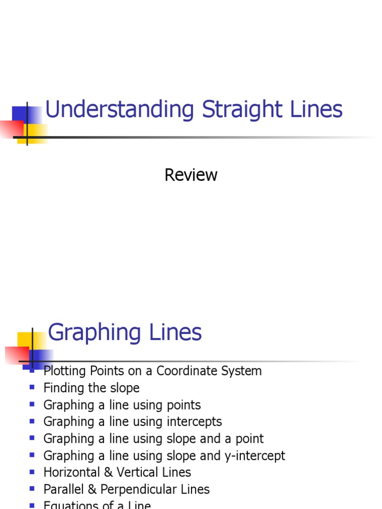 Graphing Lines Review | PDF | Slope | Line (Geometry)