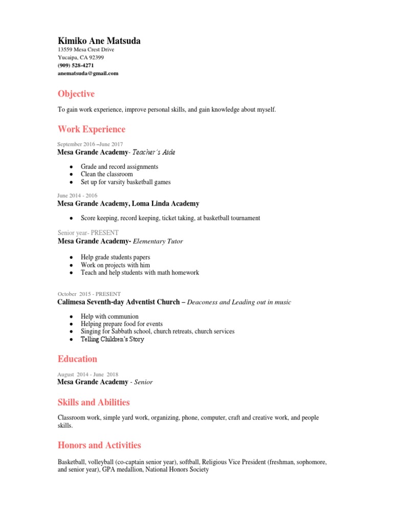 Objective: Kimiko Ane Matsuda | PDF