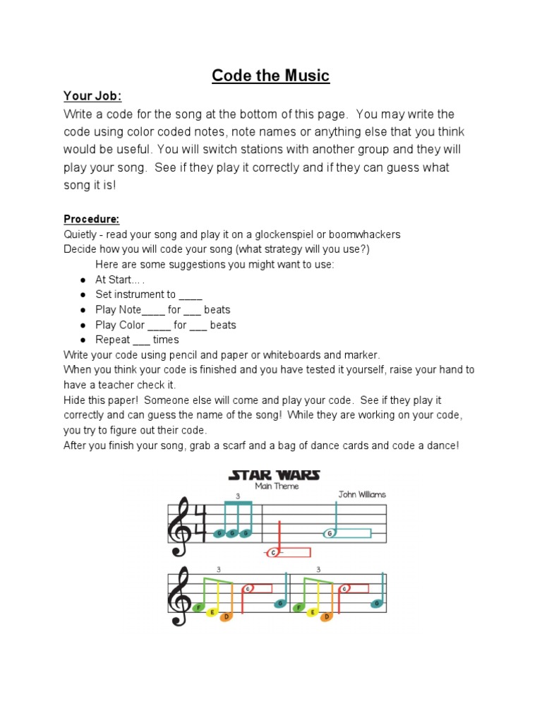 Music Coding Project | PDF | Language Arts & Discipline