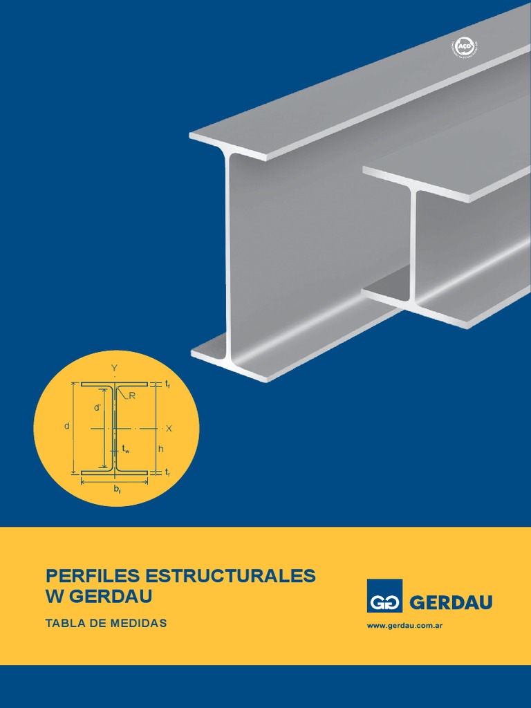 (Gerdau) Perfiles Estructurales W | Ingeniería mecánica | Mecánica