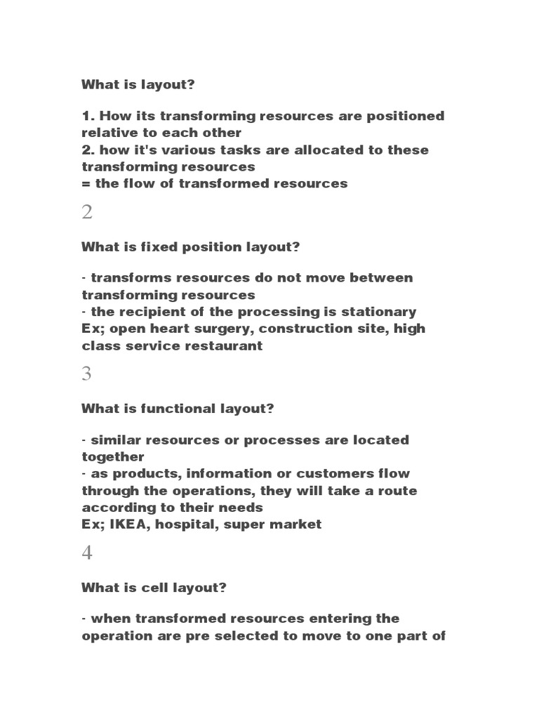 What Is Layout | PDF | Business | Production And Manufacturing