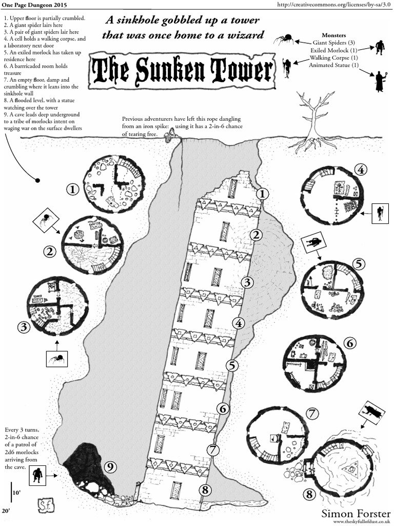 RUN THIS ONE - Simon Forester - The Sunken Tower | PDF | Dungeons & Dragons | Leisure