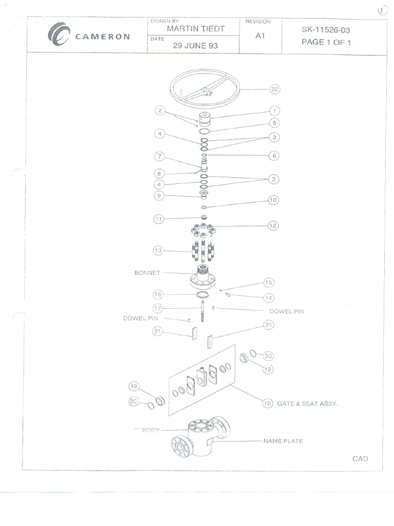 Gate Valve Cameron Type FC | PDF