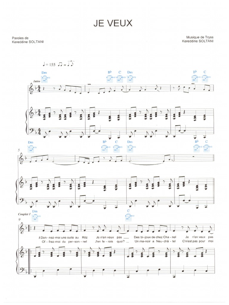 Zaz Je Veux PDF | PDF