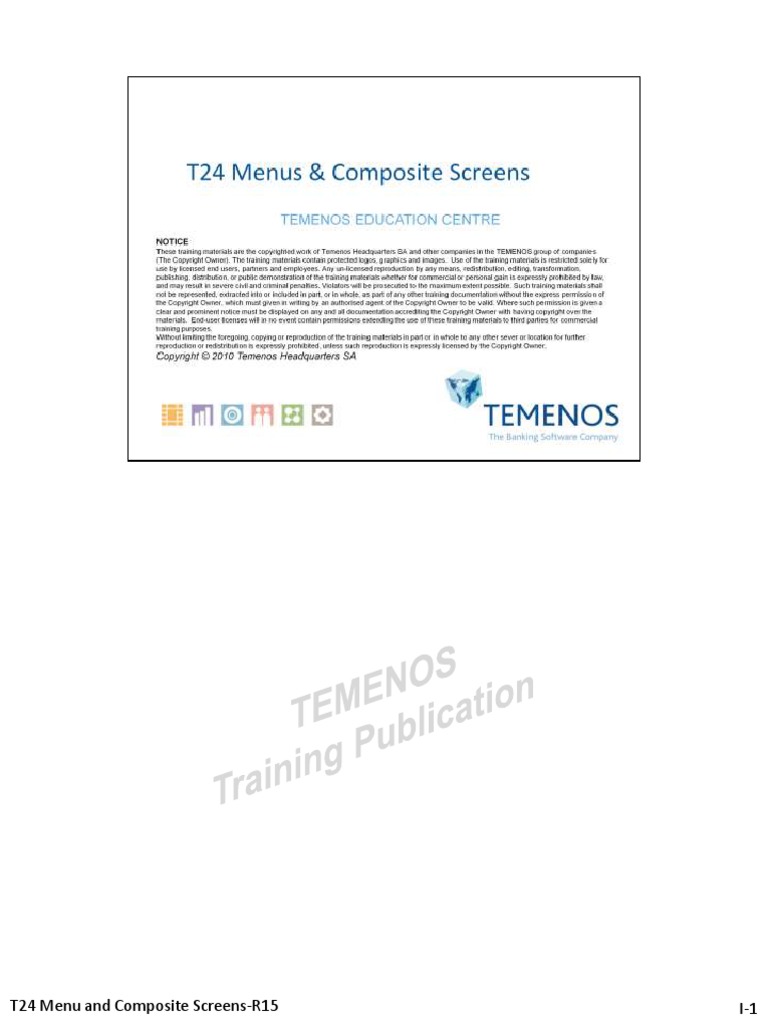 T24 Menu and Composite Screens-R15 | PDF | Menu (Computing) | Tab (Gui)