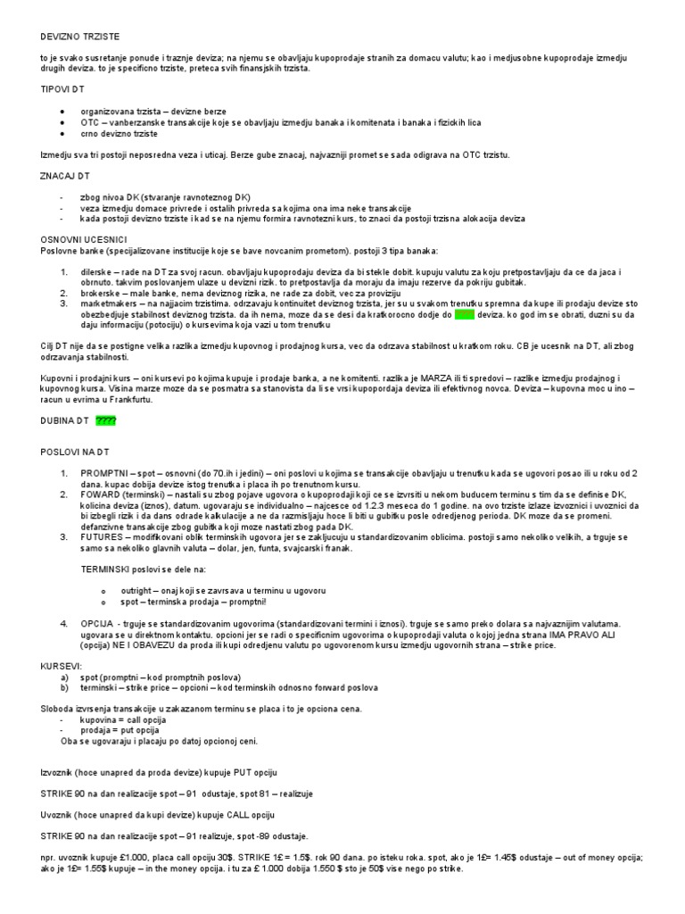 Devizno Trziste | PDF