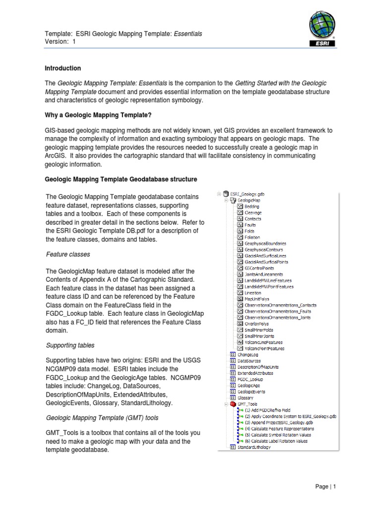 Geologic Mapping Template Essentials | PDF | Cartography | Geology