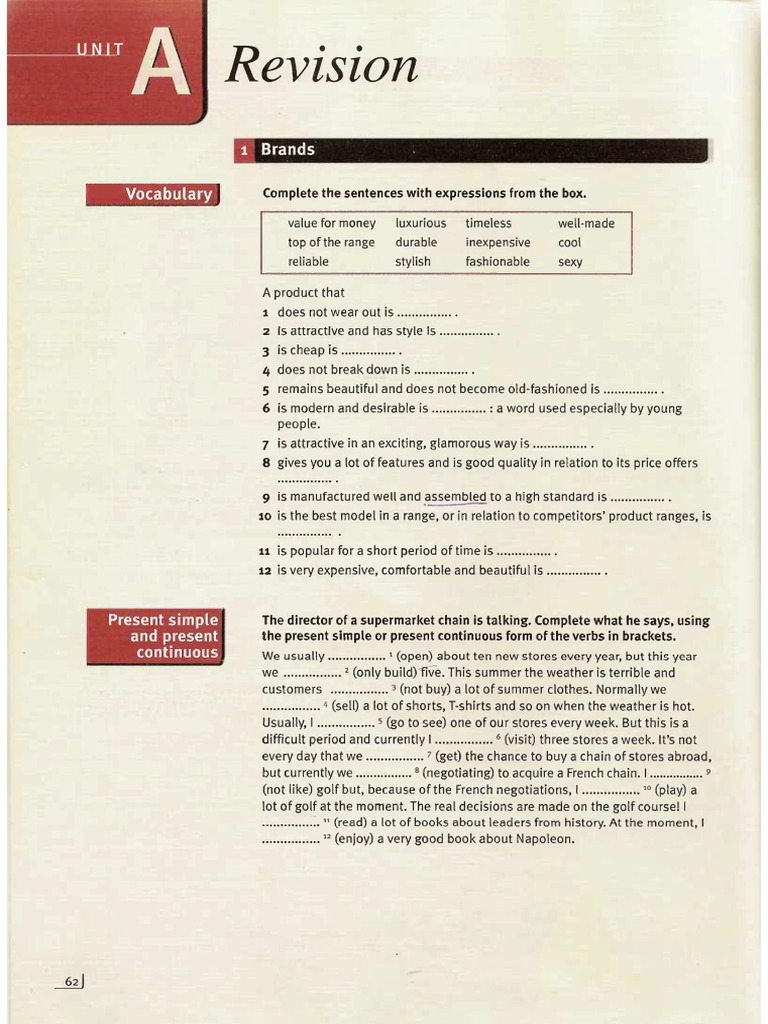 Business English Revision A ML Int. | PDF