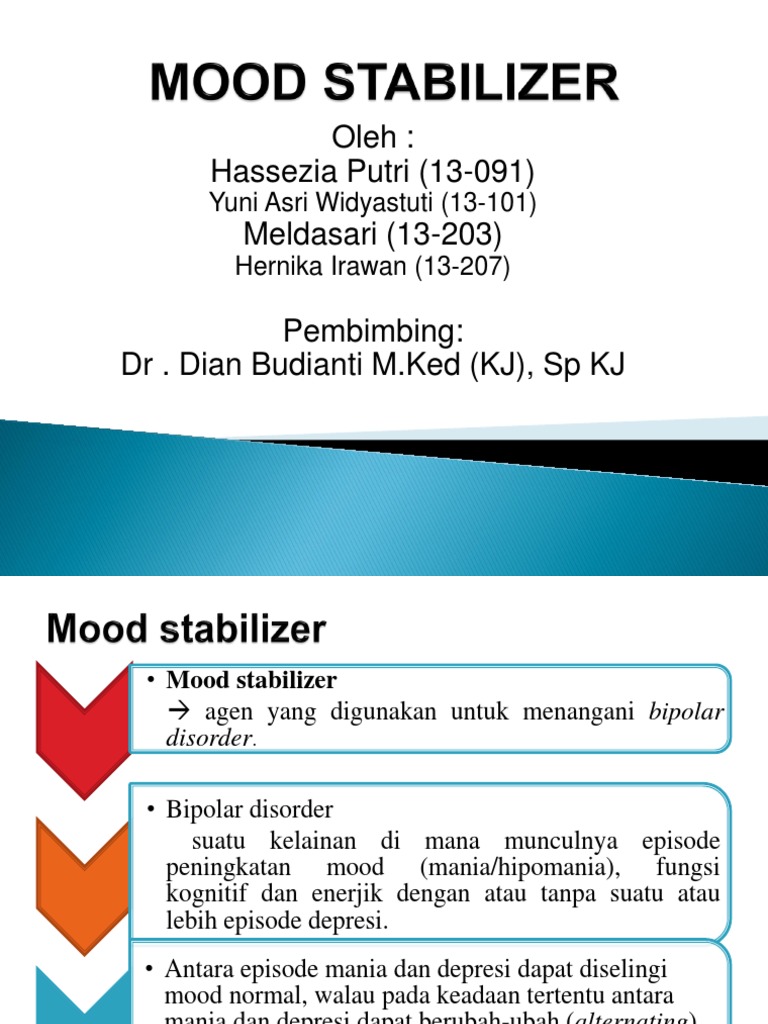 Kuliah Obat Mood Stabilizer | PDF