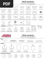 Standard P&ID Symbols Legend Guide | PDF | Pump | Valve