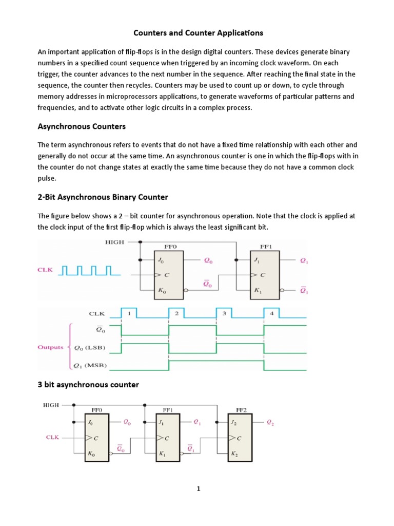 EET230 U2 Counters | PDF | Computer Engineering | Electronic Engineering