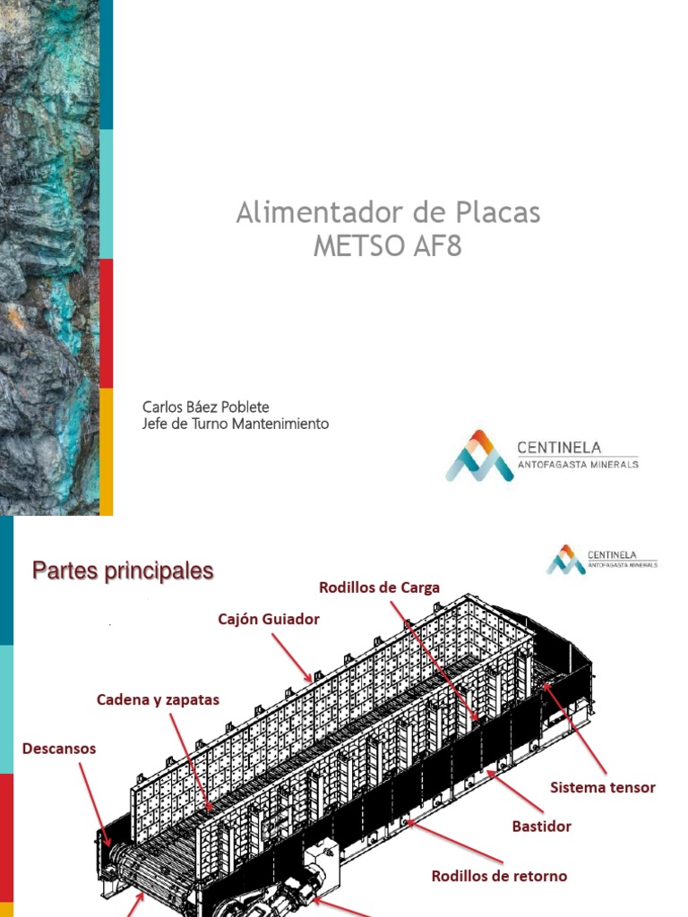 Alimentador de Placas METSO AF8: Especificaciones y Componentes | PDF