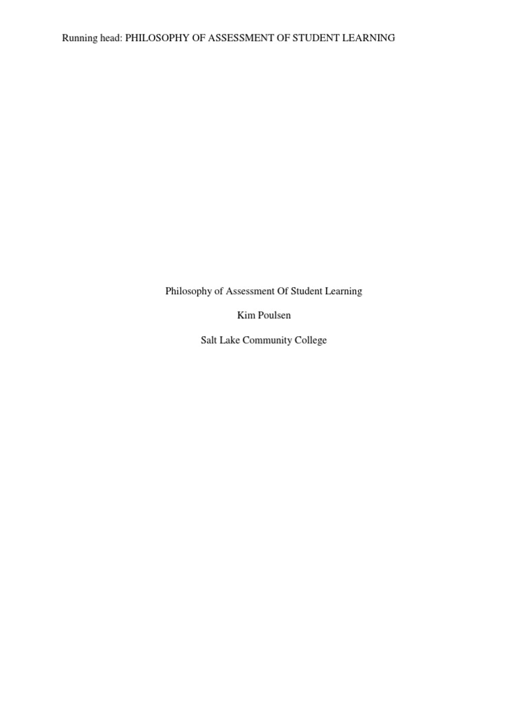 Philosophy of Assessment | PDF | Educational Assessment | Sharing