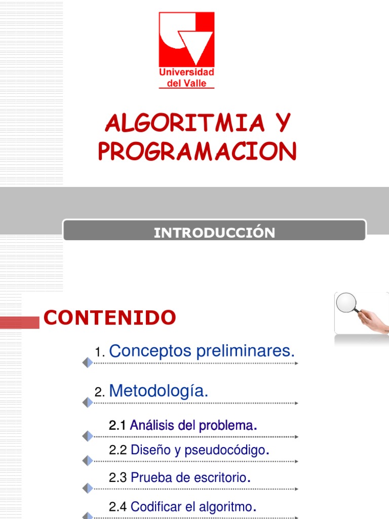 Clase1 - Metodología...Algoritmia y programación | PDF | Algoritmos | Programación de computadoras