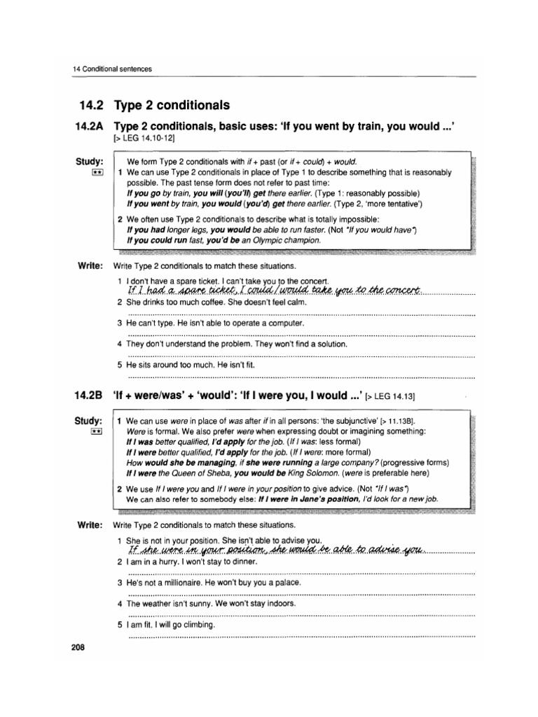 Conditional Sentences Types 2-3 | PDF