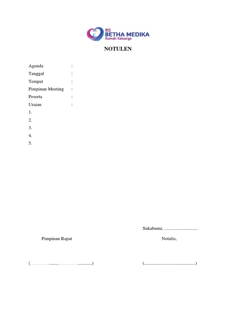 Notulen Word | PDF