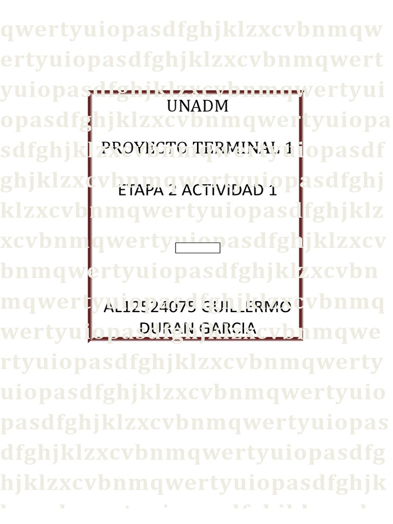 DPT1 E2 A1 DuranGarciaGuillermo0 110418 | PDF | Software | Ingeniería ...