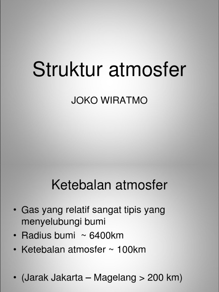 Struktur Dan Komposisi Atmosfer PDF | PDF