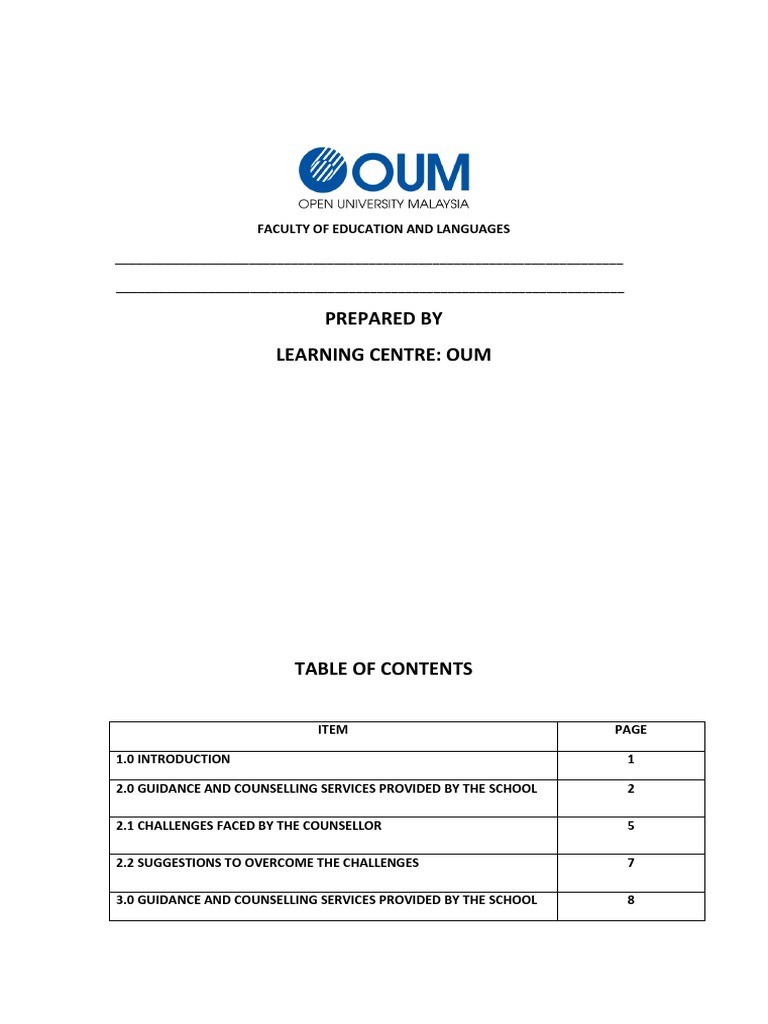 Prepared by Learning Centre: Oum | PDF
