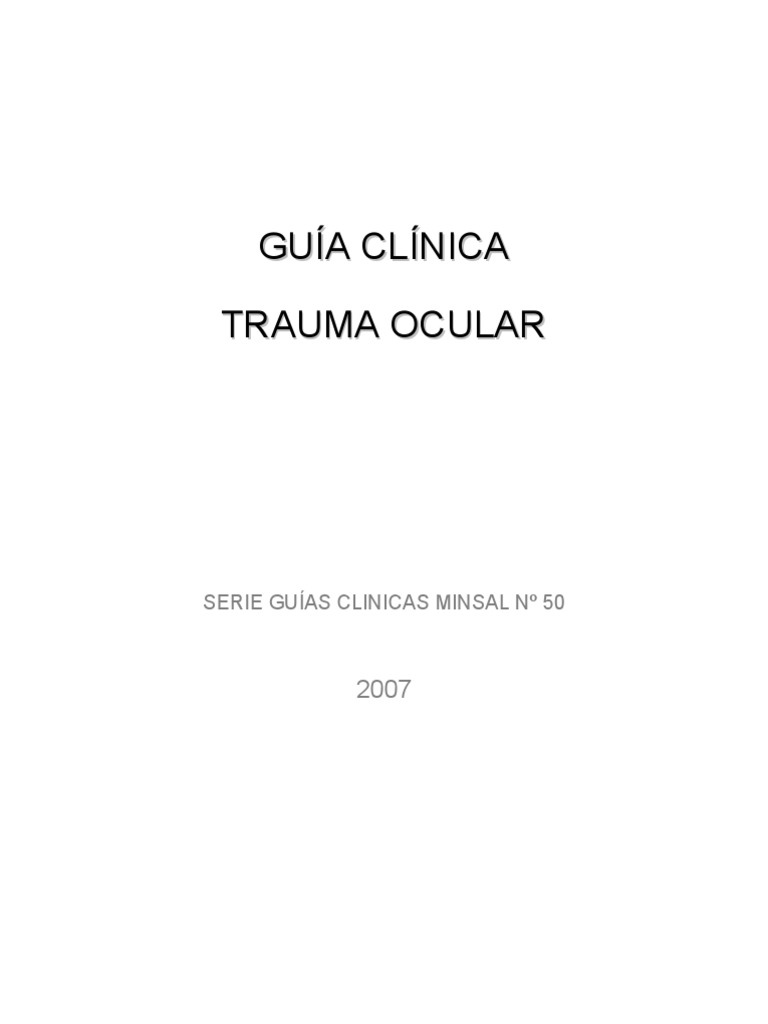 Trauma Ocular | PDF