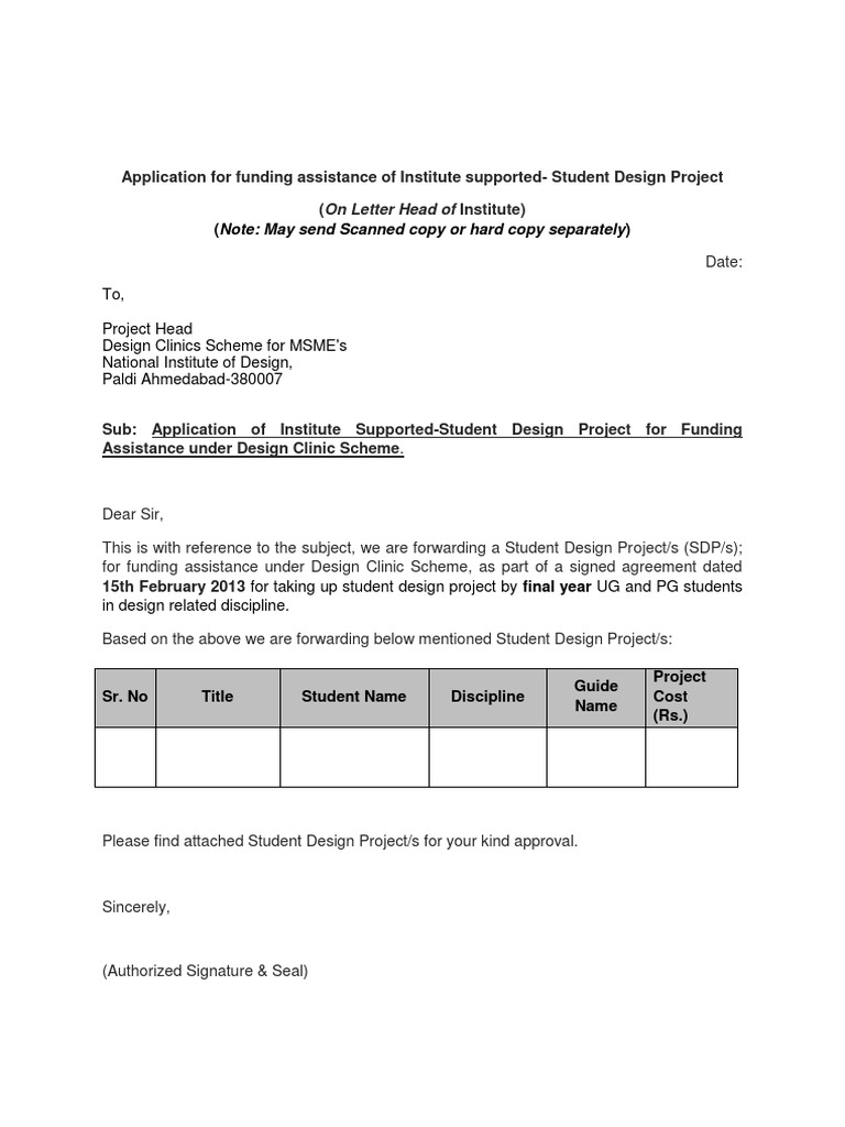 Project Proposal Annexure Guidelines | PDF | Business