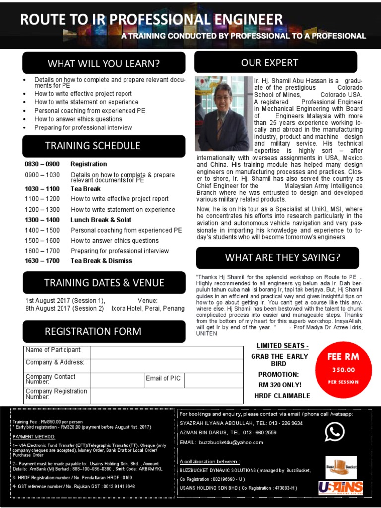 Road To Ir - Brochure v5 | PDF | Engineer | Science And Technology