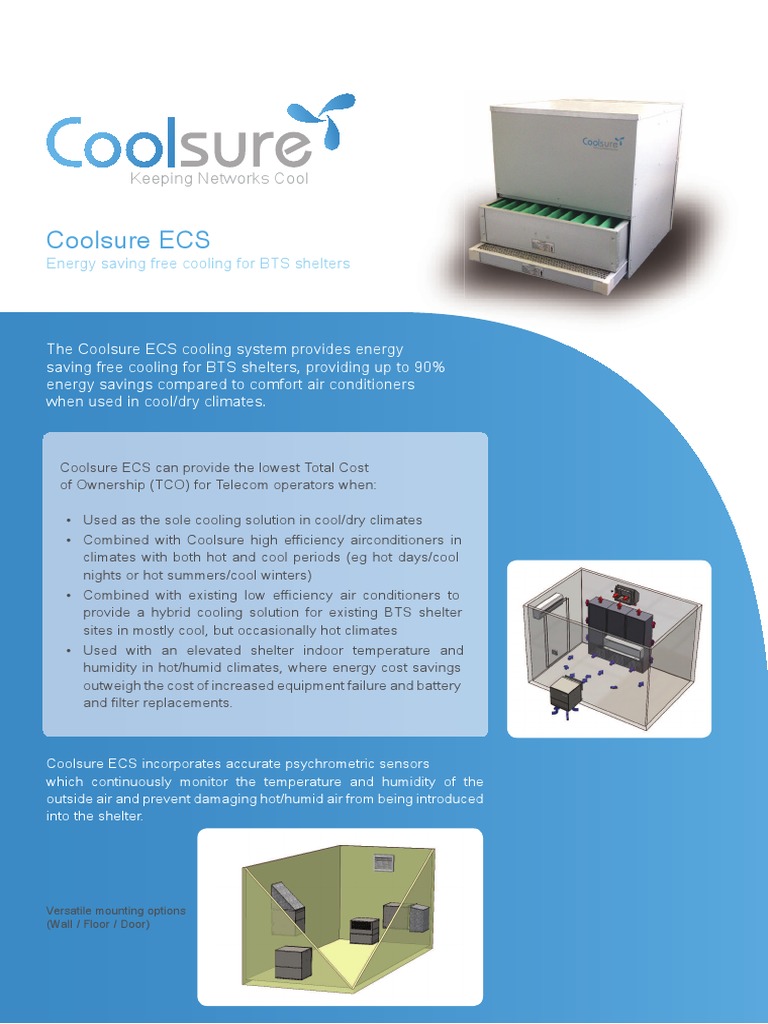 Coolsure ECS-2800 Free Cooling Unit | PDF