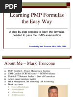 PMP Formulas Cheat Sheet | PDF | Net Present Value | Discounted Cash Flow