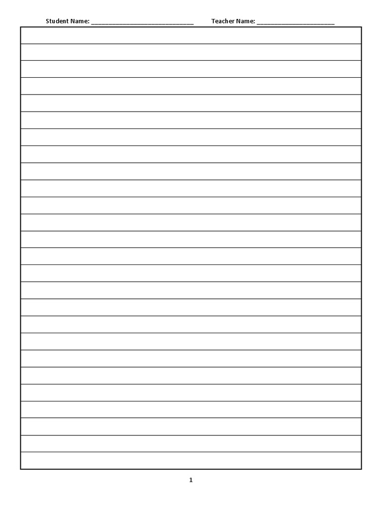 Student Name: - Teacher Name | Download Free PDF | Educational ...