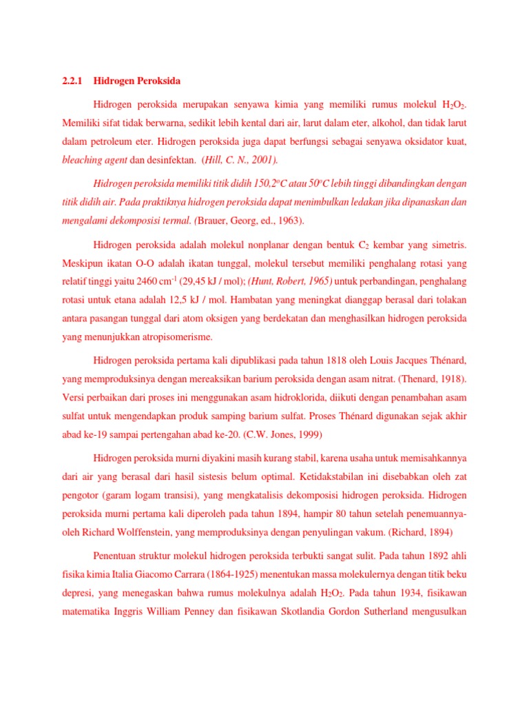 Hidrogen Peroksida | PDF
