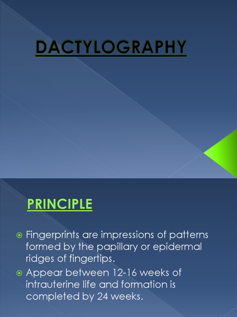 Dactylography | PDF | Fingerprint | Skin
