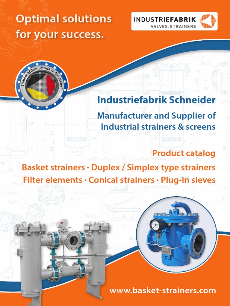 Europe Basket Type Strainers Overview | PDF | Valve | Pipe (Fluid ...