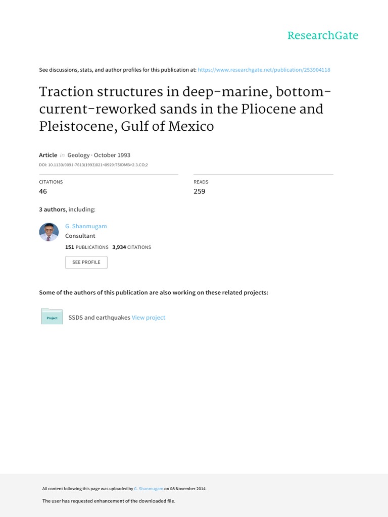 Traction Structures in Deep-Marine, Bottom-Current-Reworked Sands in ...