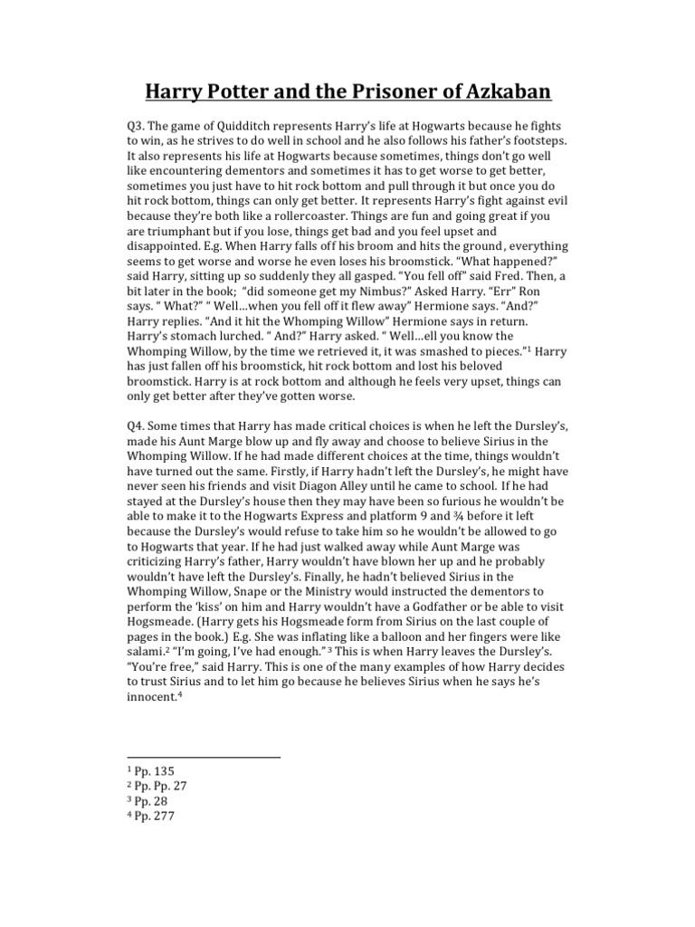 Harry Potter and The Prisoner of Azkaban | PDF | Harry Potter Universe ...