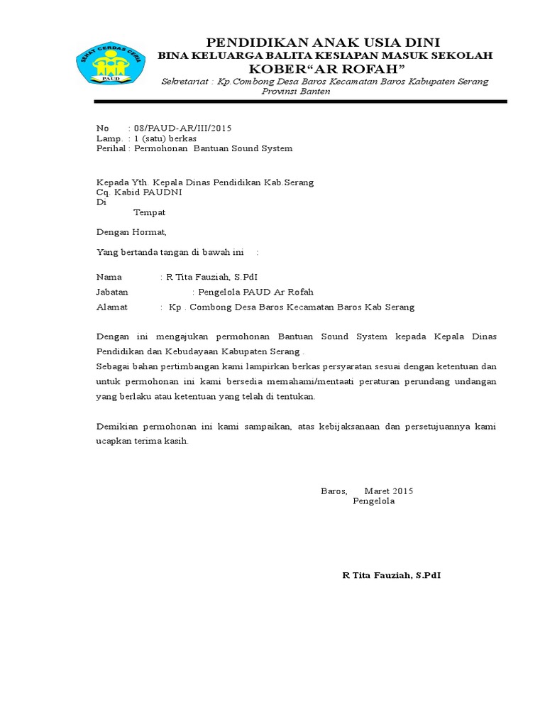 Proposal Sound System | PDF