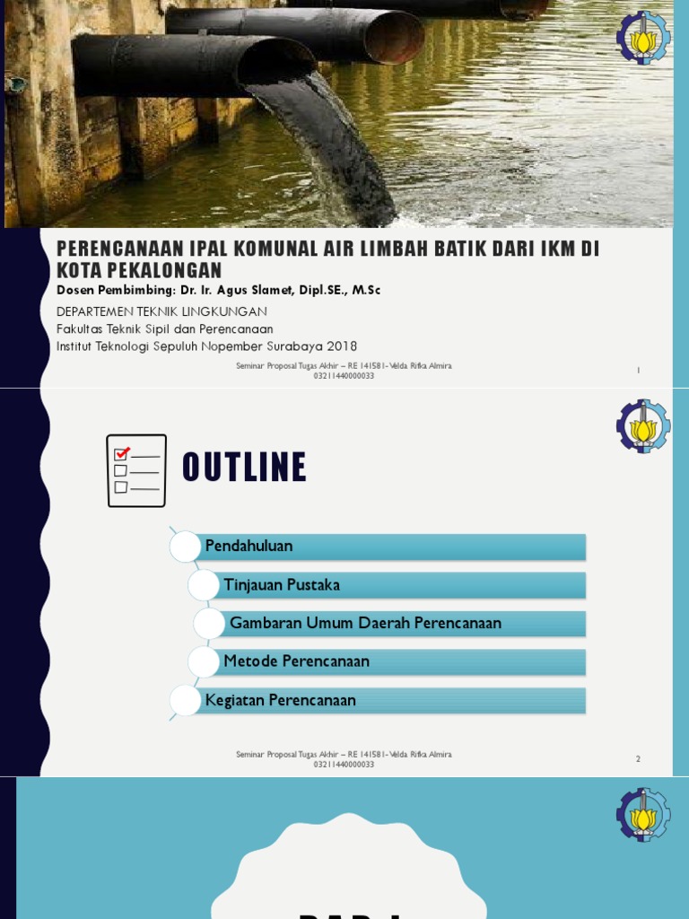 Perencanaan Ipal Komunal Air Limbah Batik Dari Ikm | PDF
